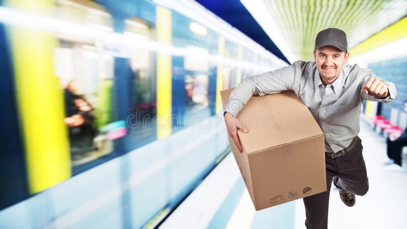 Fast air delivery stock image. Image of worker, fast - 21229195