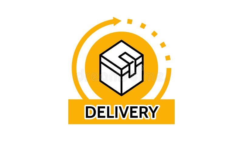 Fast Delivery Service Flat Vector Icon for Mobile Application, Button ...