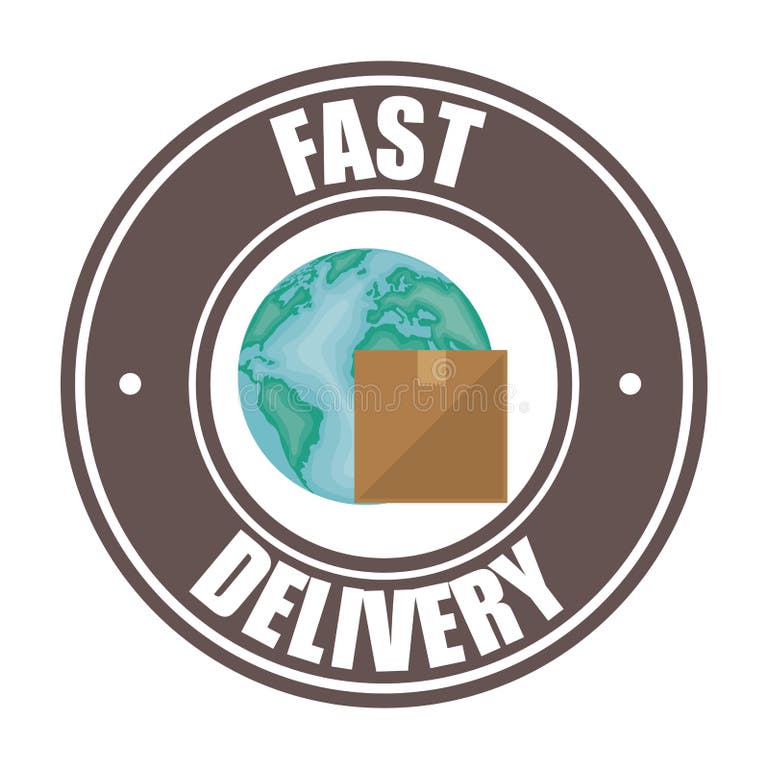 Fast delivery service icon stock vector. Illustration of services ...