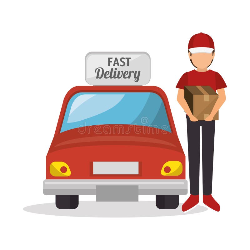 Fast delivery service icon stock vector. Illustration of vector - 86202090