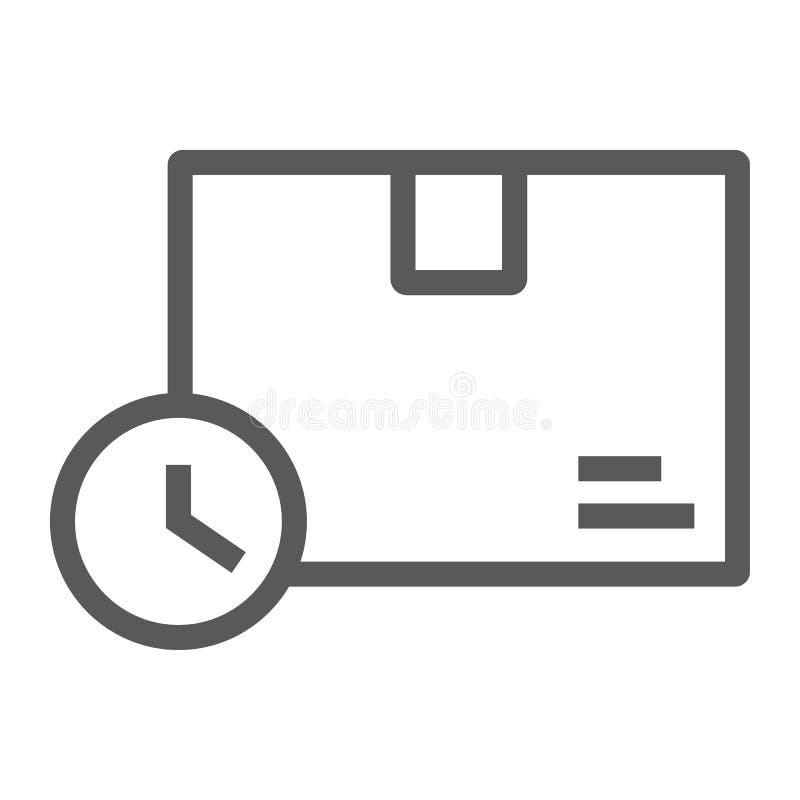 Fast Delivery Time Line Icon, Logistic and Delivery Service, Package ...