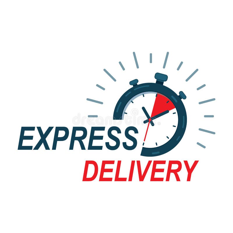 Fast Delivery Watch Service. Express Fast Delivery Service Stopwatch ...