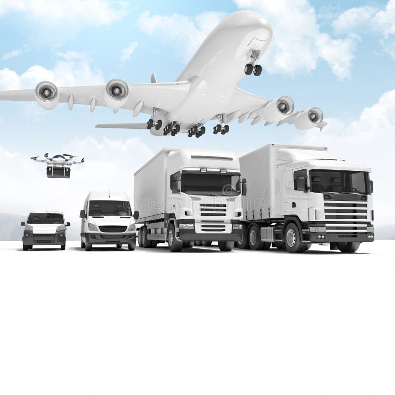 Fast delivery world wide stock illustration. Illustration of plane ...