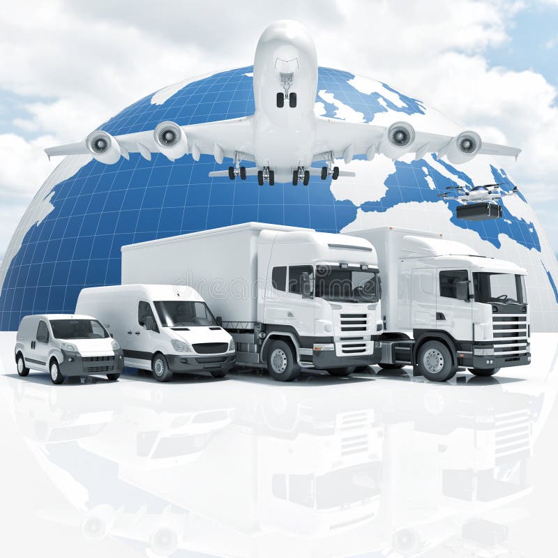 Fast delivery world wide stock illustration. Illustration of express ...