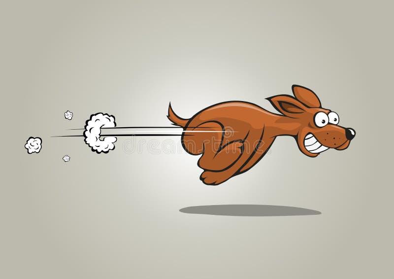 Fast dog stock illustration. Illustration of cheerful - 7896482