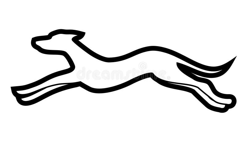 Fast dog draw stock vector. Illustration of isolated - 236113374