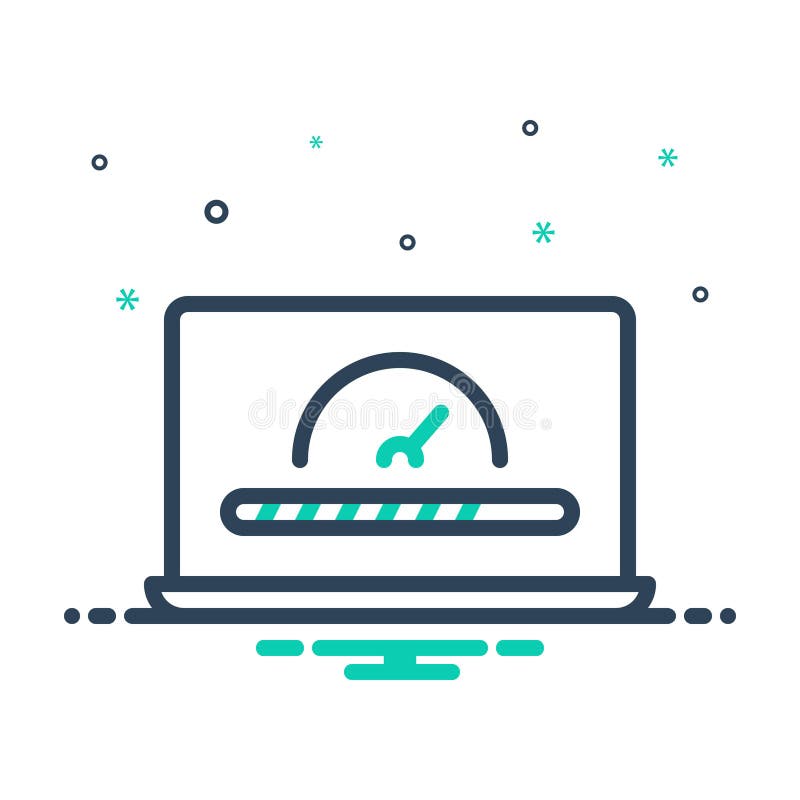 Mix Icon for Fast Download, Fast and Data Stock Illustration ...