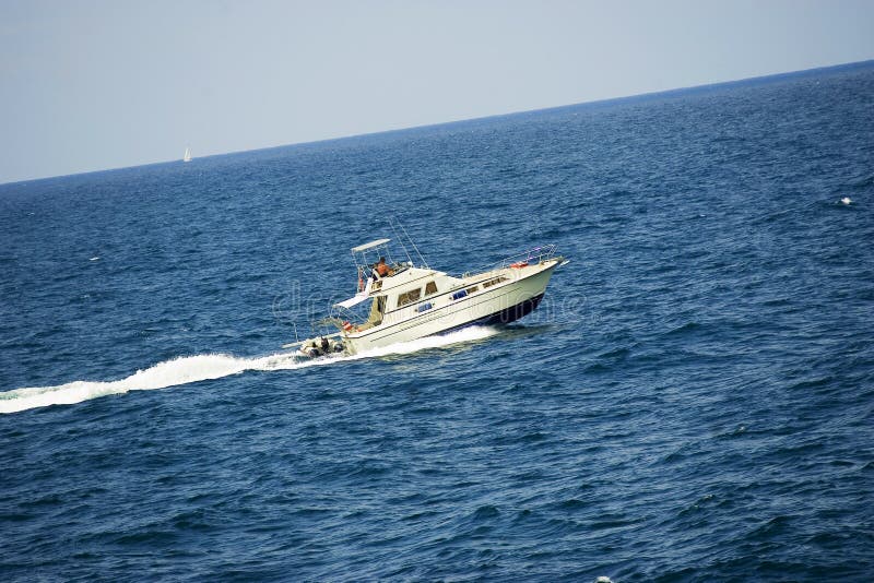 Speedboat stock photo. Image of recreation, wave, river - 1227390