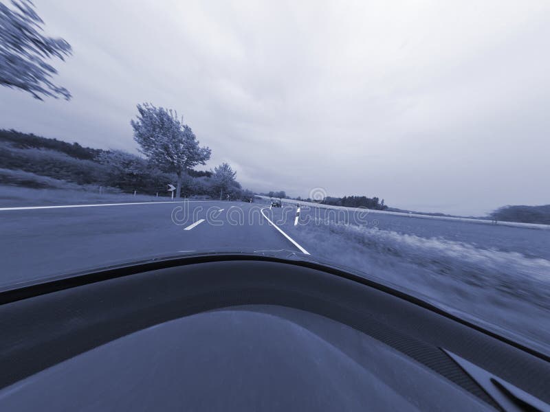 Fast driving stock image. Image of perspective, growth - 14304143