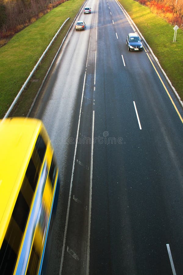 Fast driving cars on road stock photo. Image of moving - 17987830