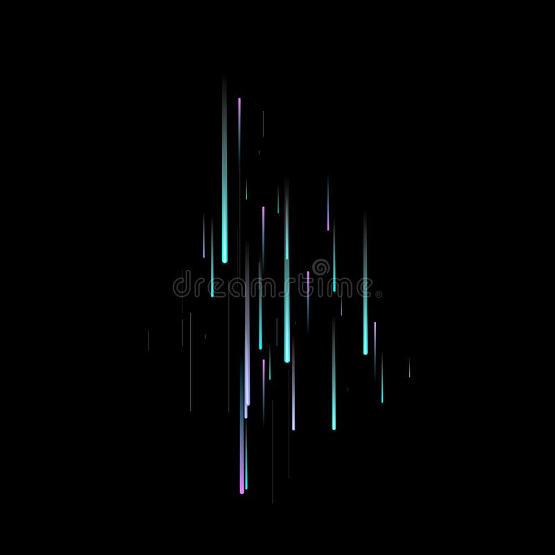 Fast Effect. Motion Neon Light Movement Static Stock Illustration ...