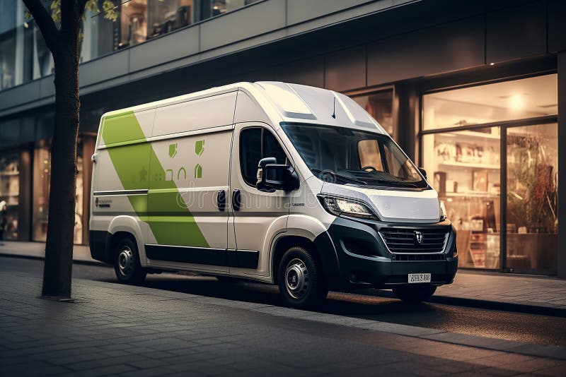 Fast and Efficient Delivery Truck Service Stock Illustration ...