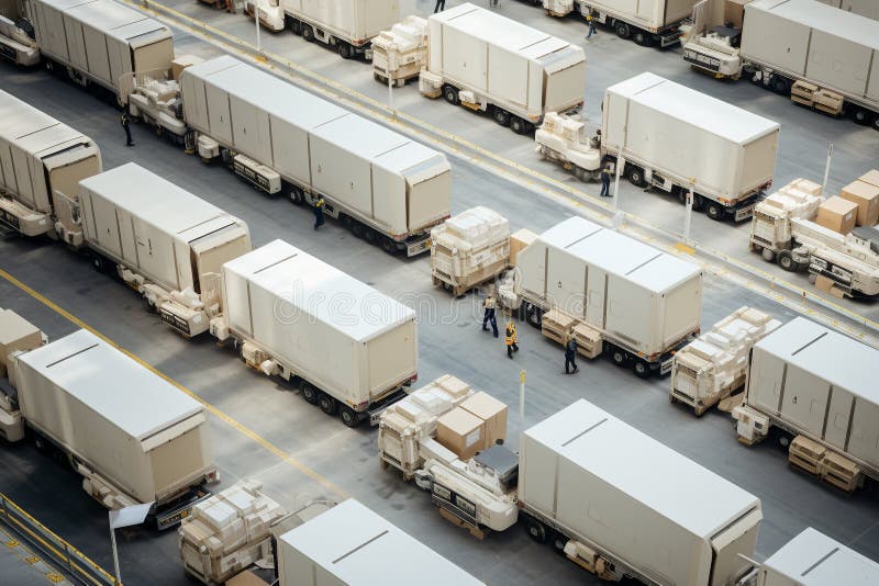 Fast and Efficient Delivery Truck Service Stock Illustration ...