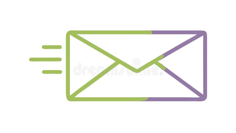 Fast Email Delivery Icon, Quick Communication and Speed, Vector Design ...