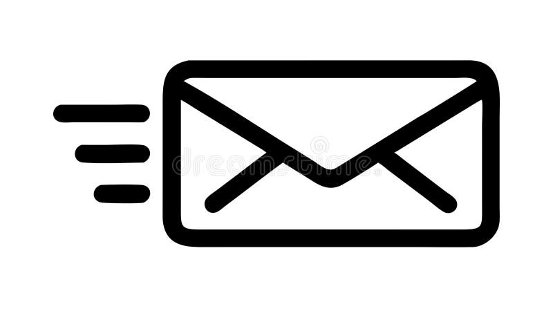 Fast Email Send Vector Icon, Quick Communication Symbol, Vector Design ...