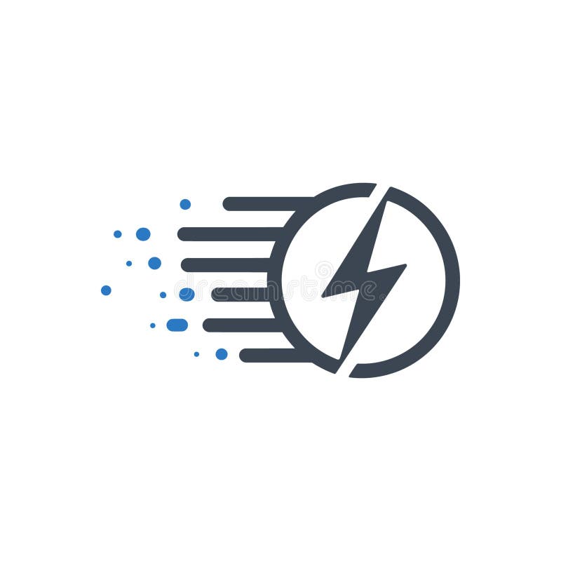 Fast Energy Symbol Icon stock vector. Illustration of sign - 361691244