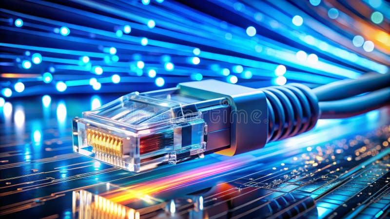 Fast Ethernet Cable Connection Secure Wired Network for HighSpeed Data ...