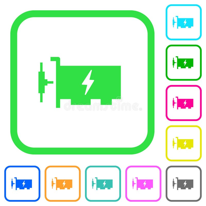 Fast Ethernet Network Controller Vivid Colored Flat Icons Stock Vector ...