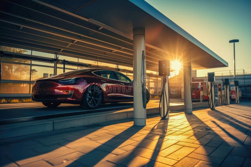 Fast EV Charging Station with Modular Fast Chargers Capable of Quickly ...