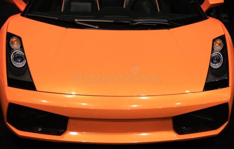 Yellow sports car stock photo. Image of bodywork, luxury - 138986