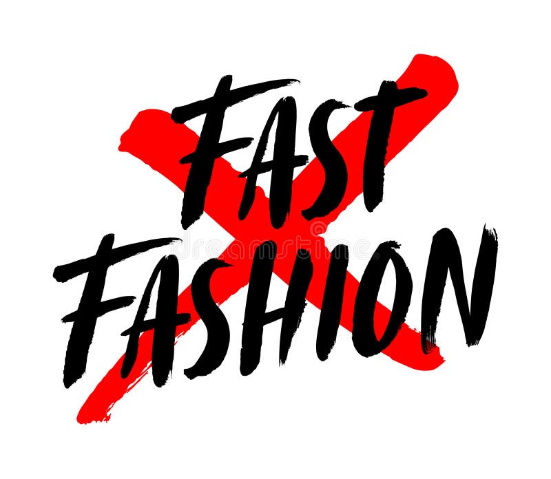 Fast Fashion Vector Sign Illustration Concept Stock Vector ...