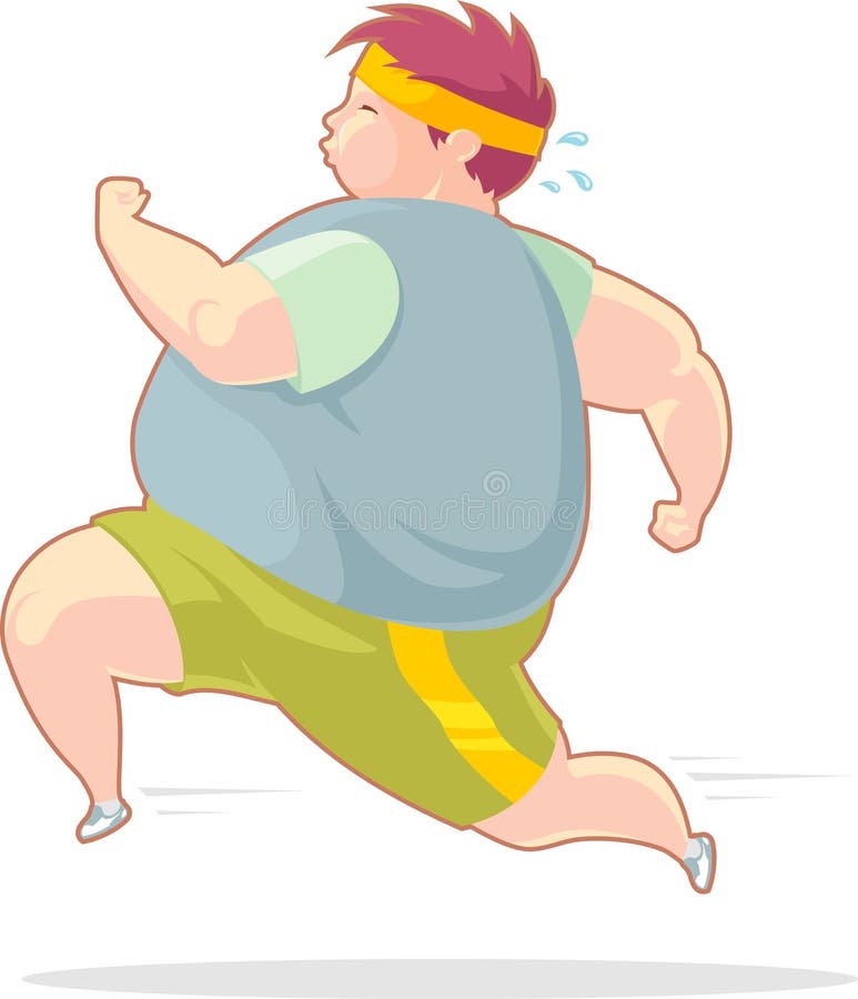 Fast Fat Burning Jog stock illustration. Illustration of clip - 32743008