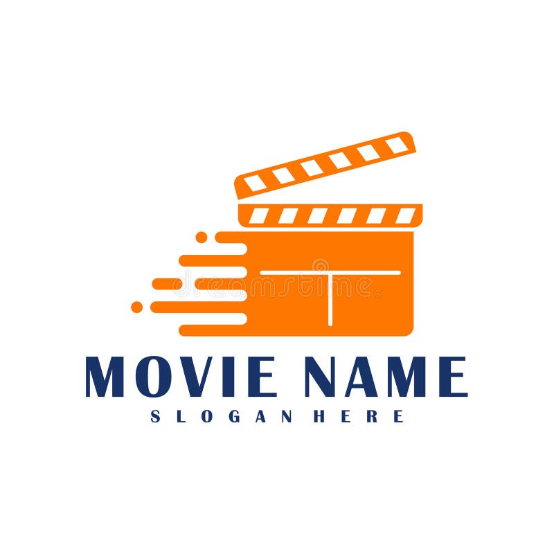 Fast Film Logo Design Concept Vector. Cinema Illustration Design Stock ...