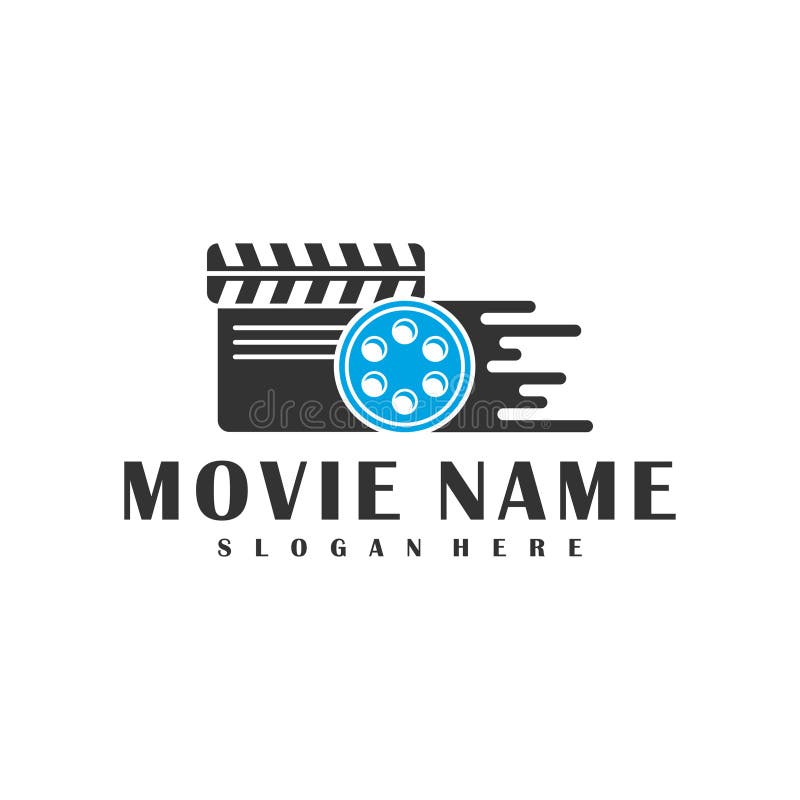 Fast Film Logo Design Concept Vector. Cinema Illustration Design Stock ...
