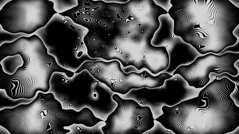 Fast Flashing of Black and White Spots and Lines Stock Video - Video of ...