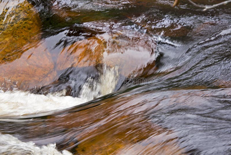 Fast Flowing Water in Waterfall Stock Photo - Image of wilderness ...