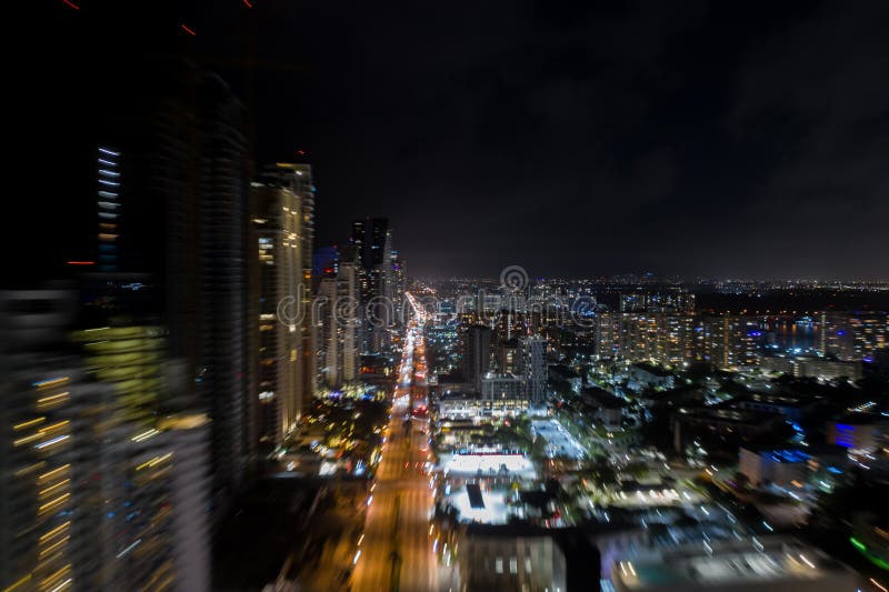 Fast Flying Aerial Motion Long Exposure Motion Blur Photo Stock Image ...