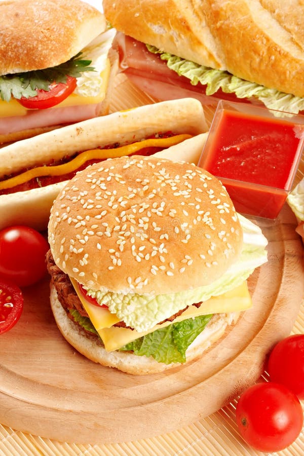 Fast food stock image. Image of lettuce, silo, mustard - 10647551