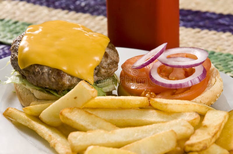 Fast food stock photo. Image of burger, food, meal, potato - 7911850