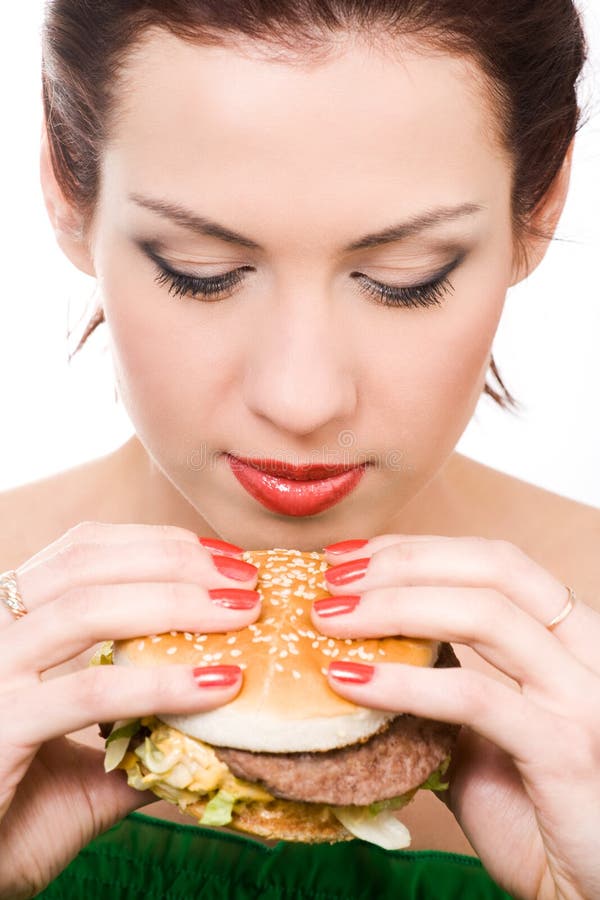 977 Model Eating Fast Food Burger Stock Photos - Free & Royalty-Free ...