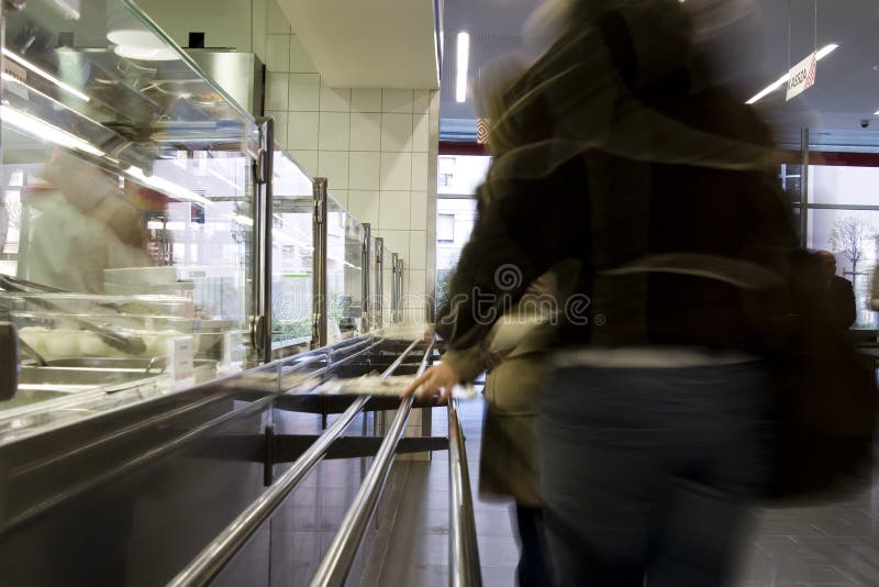 Empty Fast Food Cafe Interior Stock Photo - Image of counter, business ...
