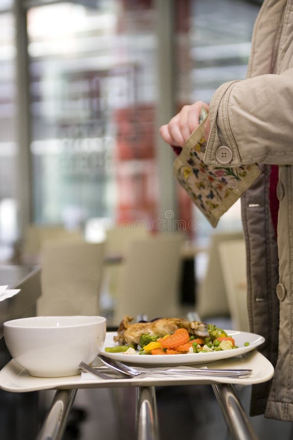 Empty Fast Food Cafe Interior Stock Photo - Image of counter, business ...