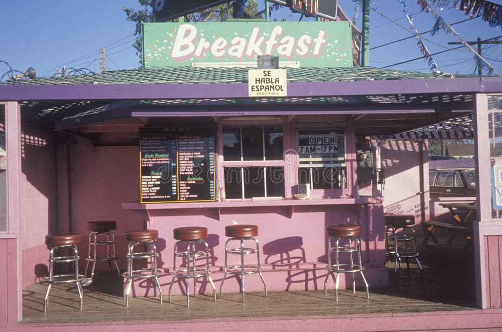 Fast Food Breakfast Stand stock photo. Image of diner - 23148158