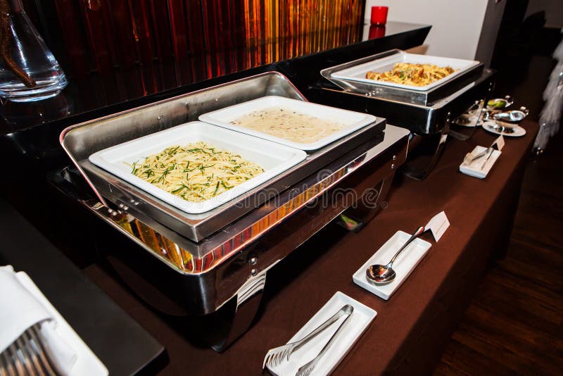 Buffet table. Fast meal. 2 stock image. Image of dish - 2857033