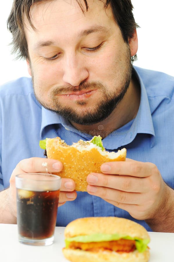 Fast food, burger stock photo. Image of beard, cafe, break - 13008952