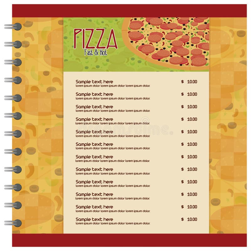 Fast food stock illustration. Illustration of fast, pizza - 67446079