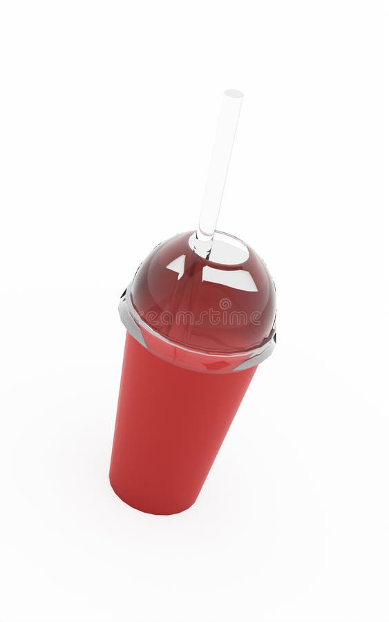 Fast Food Cup Isolated on White Background Stock Illustration ...