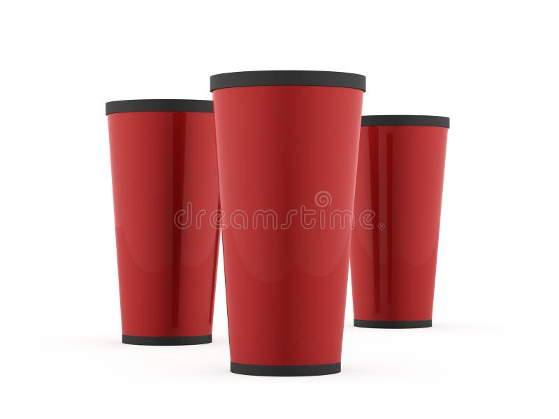 Fast Food Cup Isolated on White Background Stock Illustration ...