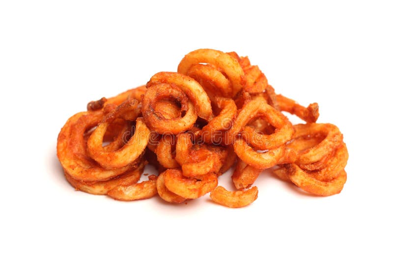 Seasoned Curly Fries stock photo. Image of restaurant - 120515078