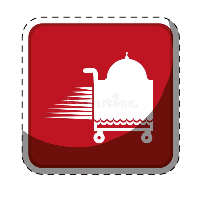 Fast Food Delivery Emblem Icon Stock Illustration - Illustration of ...