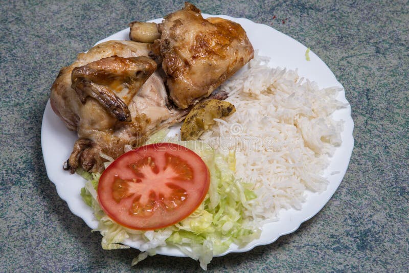 A Fast Food Dish of Chicken Fried Stock Image - Image of broil, broiled ...