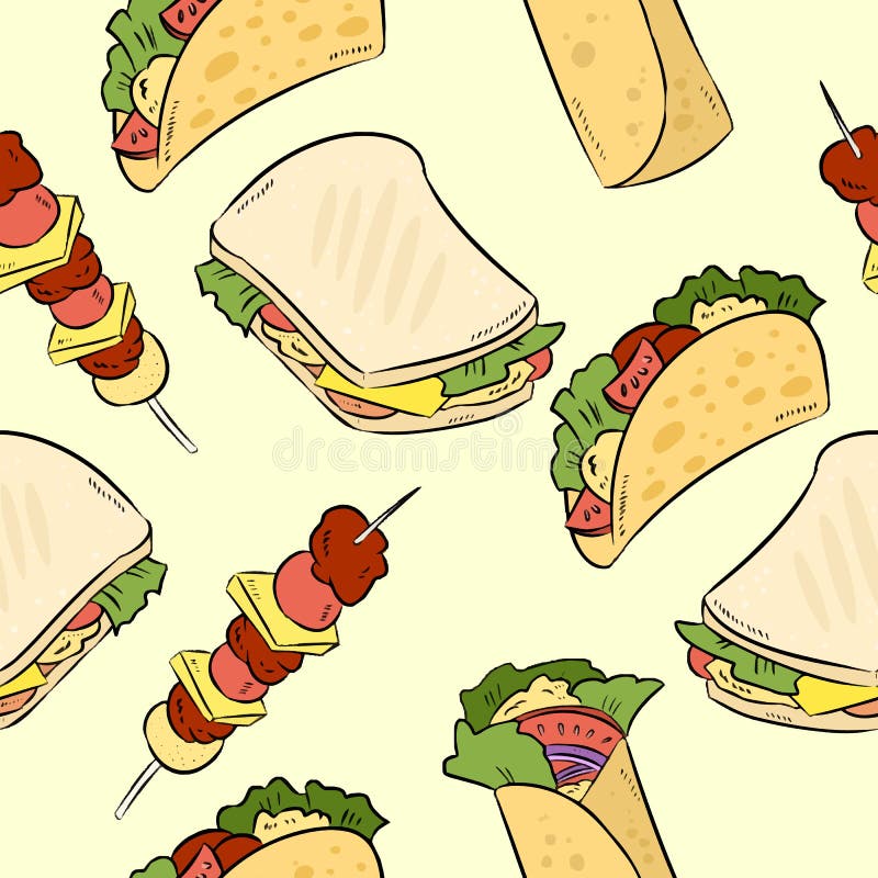 Deli Pattern Stock Illustrations – 380 Deli Pattern Stock Illustrations ...