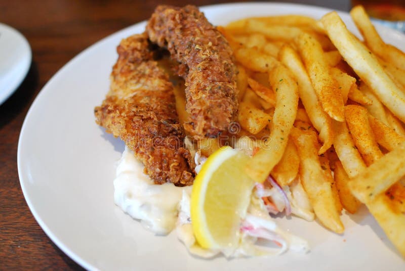 Fast food fish and chips stock image. Image of fast, sumptuous - 13831743