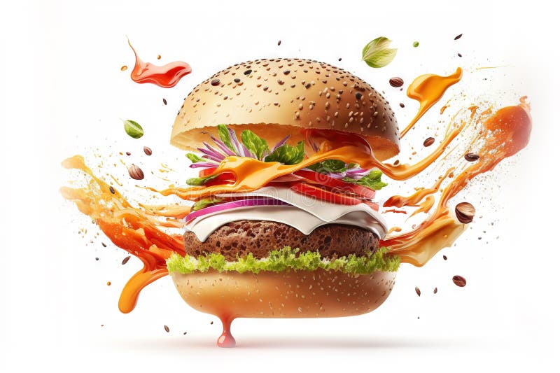 Fast Food Floating Stock Illustrations – 1,286 Fast Food Floating Stock ...