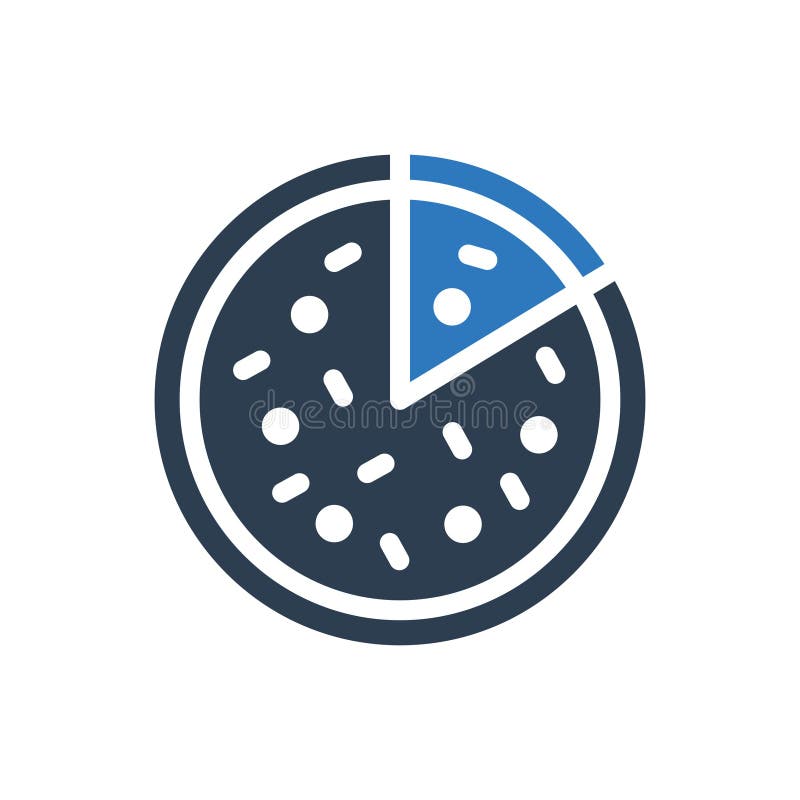 Fast Food Icon - Pizza Icon Stock Vector - Illustration of piece, bake ...