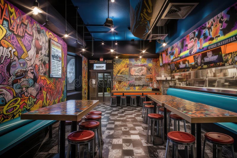 Fast Food Graffiti Stock Illustrations – 536 Fast Food Graffiti Stock ...